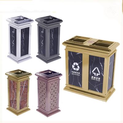 China Luxury Hotel KTV Office Seat Ash Bucket Stainless Steel Trash Can for sale