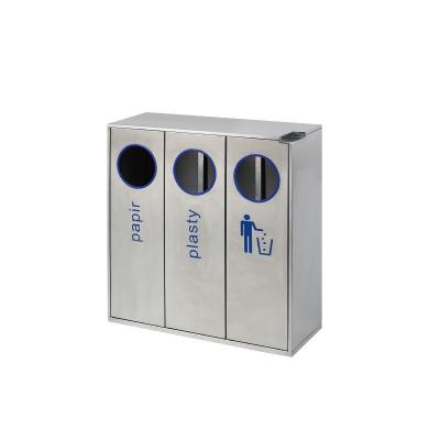 China Metal Hotel Lobby Patio Color Outdoor Dustbin Metal Waste Bin Hotel Trash Can à venda