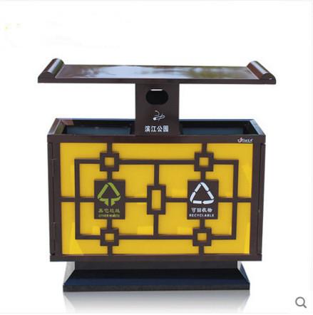Quality Community Classification Dual Compartment Trash Can Dual Trash And Recycling Bin for sale