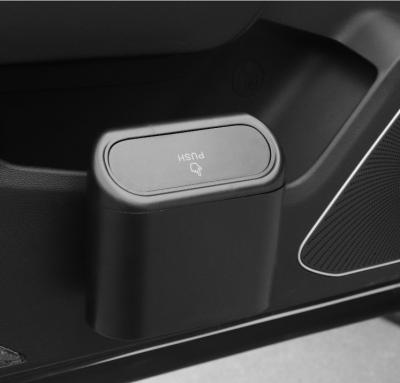 China Automotive Supplies Automotive Interior Creative DIY Vehicle Mounted Vehicle Storage Bucket Portable Plastic Folding Garbage Can for sale