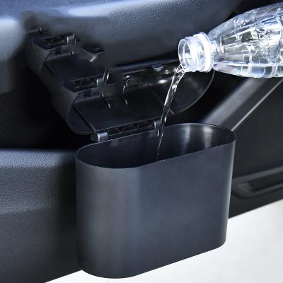 China Automotive Supplies Automotive Interior Creative DIY Vehicle Mounted Vehicle Storage Bucket Portable Plastic Folding Garbage Can for sale