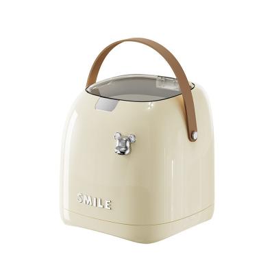 China Desktop Trash Can Home Dorm Office Trash Can Living Room Press Waste Bin with Lid for sale
