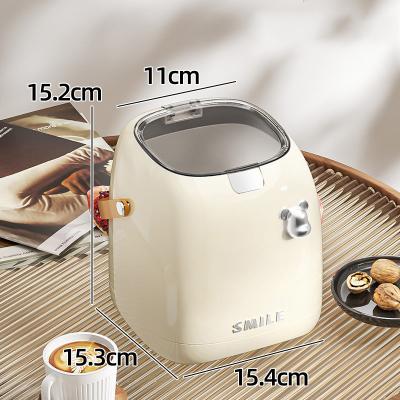 China Desktop Trash Can Home Dorm Office Trash Can Living Room Press Waste Bin with Lid for sale