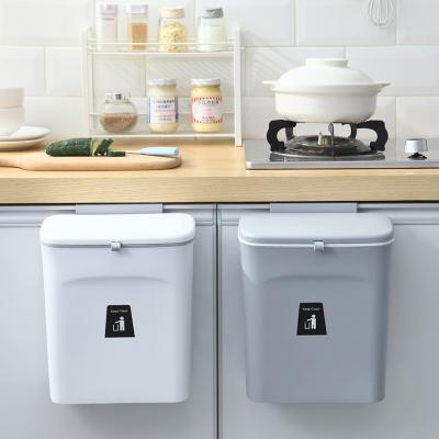 Китай Household Cabinet Door Wall Mounted Toilet Toilet Living Room Hanging Kitchen Trash Can with Lid продается