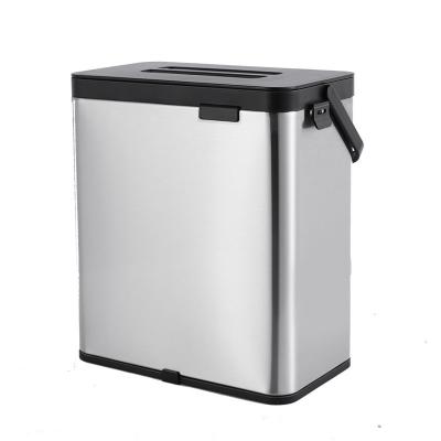 China Square Combination Plastic Interior Moisture-proof Deodorant Kitchen Toilet Household Stainless Steel Wall Hanging Trash Can en venta