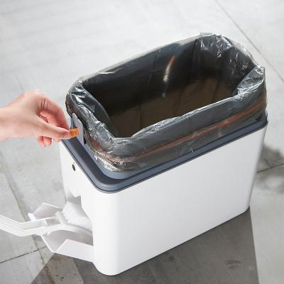 China Household Sewing Automatic Packing Pull-out with Toilet Brush 2-in-1 square with Brush Garbage Can for sale