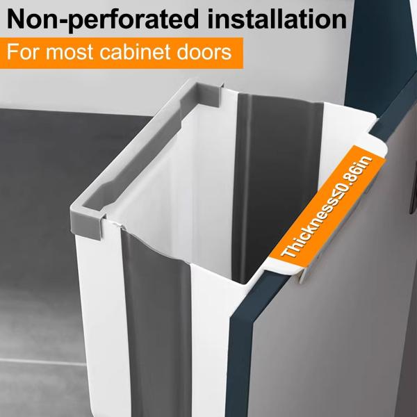 Quality Hot Selling Good Price Solid and Reliable Hanging Kitchen Trash Can Foldable for sale