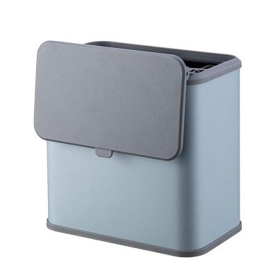 Китай Kitchen Household Wall-mountable and Tabletop Dual-use Stainless Steel Trash Can with Lid продается