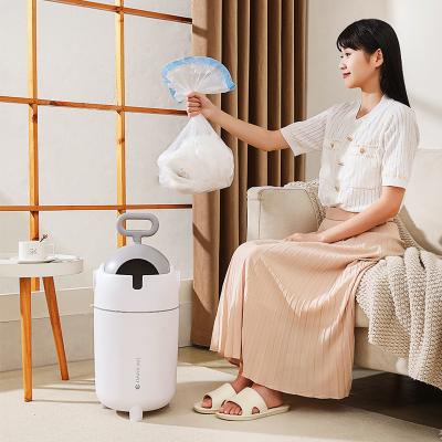 China New Design Rubbish Kitchen Baby Sanitary Diaper Pail Waste Bin Plastic Bucket Trash Can for Home for sale