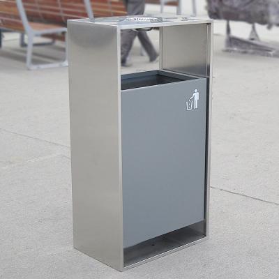 China Stainless Steel Outdoor Trash Bin with Healthy Eco-friendly Recycling and Durable Sturdy Construction in Multiple Volume Options for sale