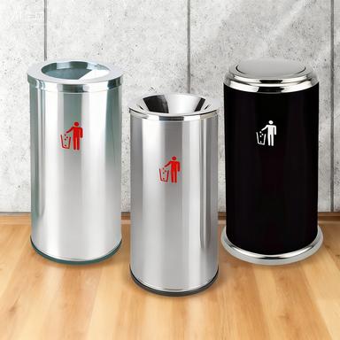 China Round Indoor Outdoor Trash Can with 30L-1100L Volume for Commercial Use for sale