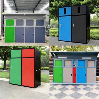China Stainless Steel Large Capacity Classified Outdoor Trash Bin for Commercial Sanitation for sale