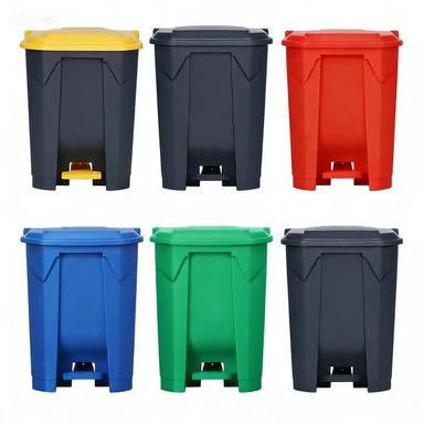 China 50 Liters Capacity Rust Resistant Trash Can with Non-slip Rubber Feet for Outdoor Use for sale