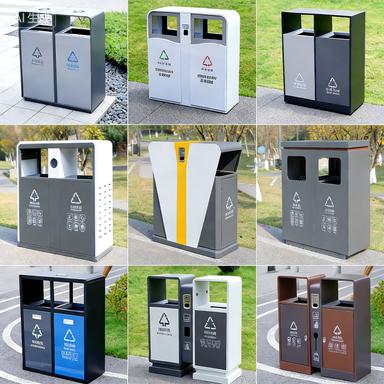 China Outdoor Stainless Steel Weather Resistant Trash Bin with 50 Liters Capacity for Schools and Parks for sale