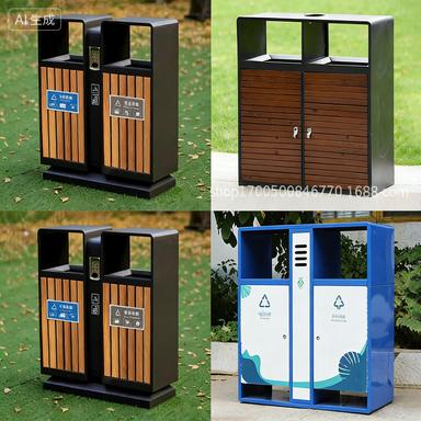 China Outdoor Stainless Steel Commercial Trash Bin with 50 Liters Capacity and UV Resistant for Sanitation Use for sale