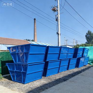 China Carbon Steel Garbage Hopper with Hook Lift Compatibility - Customizable Large-Capacity Waste Collection Container for sale