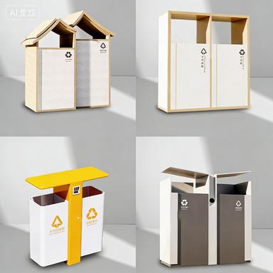 China High-capacity Stainless Steel Outdoor Trash Can with Built-in Charcoal Filter - Custom Sanitation Receptacle for sale