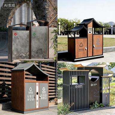 China Stainless Steel UV Resistant Outdoor Trash Bin with Customizable Logo for Communities and Streets for sale