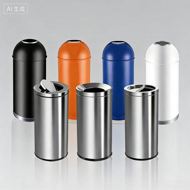 China Commercial Rust Resistant Custom Trash Can with Silent Closing and Customizable Logo for Office Buildings for sale