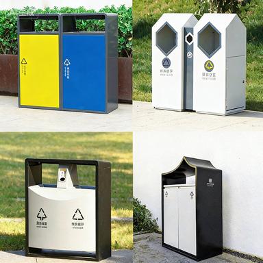 China 50 Liters Capacity Rust Resistant Easy to Clean Stainless Steel Waste Bin for Outdoor Sanitation for sale
