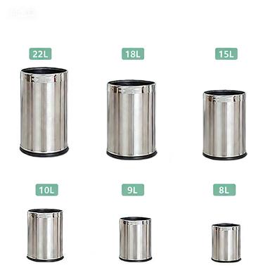 China Customizable Size Stainless Steel Trash Can with Built-in Charcoal Filter and Easy to Clean Design for Multi-Scene Use for sale