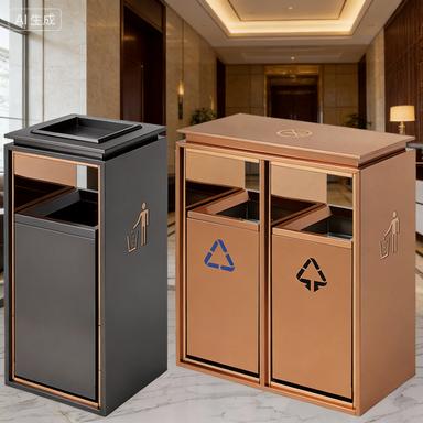 China Custom Stainless Steel Trash Can with 30L Volume and Eco-Friendly Design for Commercial Use for sale