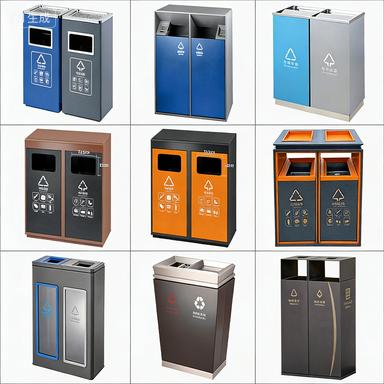 China Customizable Stainless Steel Trash Can | Easy to Clean Waste Bin for Commercial Use for sale