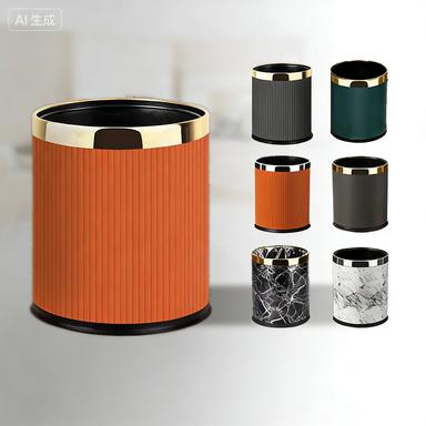 China Elegant Minimalist Waste Bin with Built-in Charcoal Filter Rust Resistant and Made from Recycled Materials for Home & Commercial Use for sale