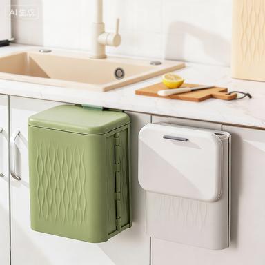 China New Model Foldable Wall-mounted Trash Can - Large-caliber Thickened PP Adhesive-free Storage Bin for Home Use for sale