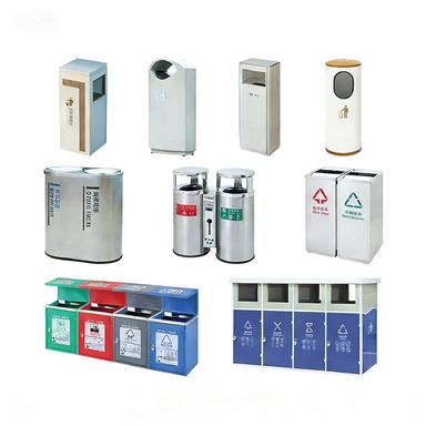 China Customizable Stainless Steel Classified Trash Can Rust Resistant and Fingerprint Resistant for Hotel Lobbies and Outdoor Malls for sale
