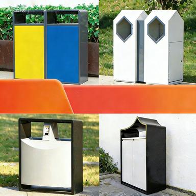 China Stainless Steel Large Capacity Customizable Outdoor Trash Can Water-resistant for Property and Courtyard for sale