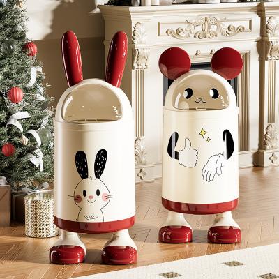 China Xingyou Customizable Swing Lid Trash Can - Easy to Clean Waste Bin for Living Room and Kitchen for sale