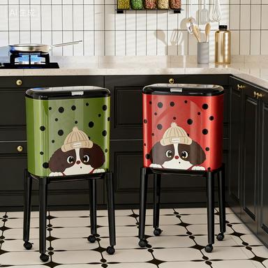China Stainless Steel Sensor Trash Can with Non-slip Rubber Feet - High-end Luxury Waste Bin for Kitchen and Living Room for sale
