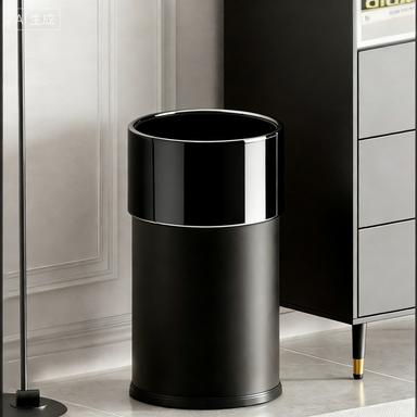 China Built-in Lidded Trash Can for Kitchen Cabinet with Dual-compartment Large Capacity and Dry & Wet Separation for sale