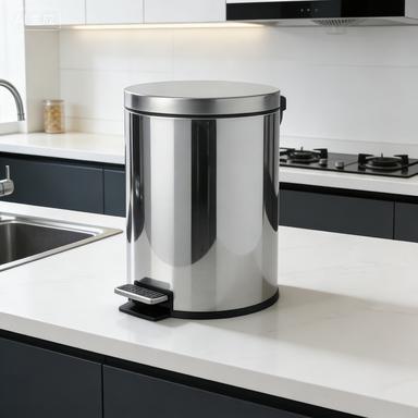 China Stainless Steel Trash Can with Slow Close and Built-in Charcoal Filter for Home Kitchen Bathroom for sale