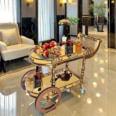 China New Hotel Stainless Steel Food and Beverage Service Trolley for Professional Use for sale