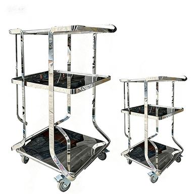 China Multi-Functional Commercial Stainless Steel Food Service Cart Catering Trolley for European Market for sale