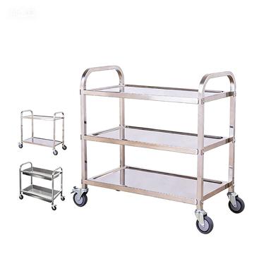 China Stainless Steel Commercial Food Service Trolley for Hotel Restaurant Catering Cart for sale