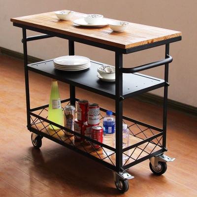 China Stainless Steel Mobile Food Serving Cart for Restaurant Catering and Mobile Coffee Cart for sale