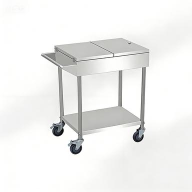 China Stainless Steel Mobile Service Trolley for Hotel Use - Durable Food Cart and Condiment Cart for sale