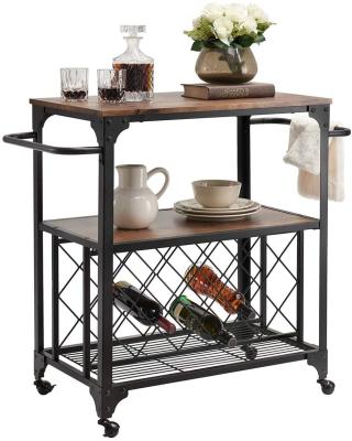 China Luxury Industrial Mobile Bar Cart and Tea Cart for Hotel Restaurant and Household Use for sale