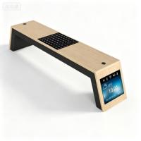 China Solar Powered Smart Outdoor Bench With Wireless Phone Charging , Public Smart Park Seat for sale