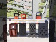 Customized Plastic Wood Recycling Bin with Foot Pedal