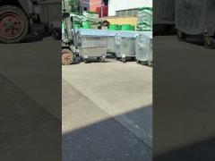 1100L センサー蓋付き丸型ゴミ箱 10 厚さ 防錆