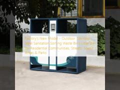 Factory's New Model - Outdoor Stainless Steel Sanitation Sorting Waste Bin | Litter Bin for Residential Communities, Streets, Scenic Areas & Parks
