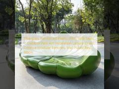 Fiberglass Reinforced Plastic (FRP) Sofa Seats – Outdoor Park Art Installation Leisure Chairs, Creative Modular Benches, Mall Public Rest Stools