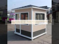 Outdoor Security Kiosks – Mobile Metal Carved Panel Guard Booths with Steel Structure for Duty & Security