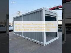Ready-Furnished Container Living/Office Units – Quick-Assemble, Mobile Color Steel Modular Boxes for Construction Sites