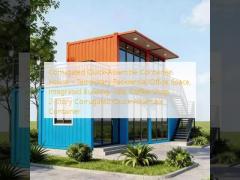 Corrugated Quick-Assemble Container House – Temporary Residential/Office Space, Integrated Building, Villa, Coffee Shop, 2-Story Corrugated Quick-Assemble Container