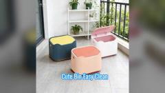 Cute Pedal Trash Bin Large Capacity